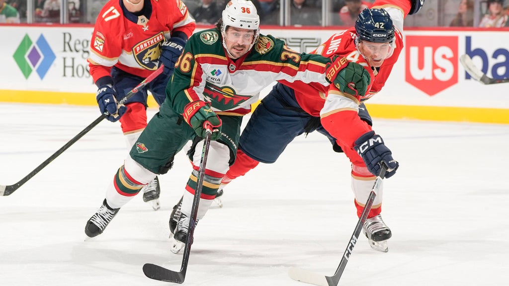 Florida Panthers beat Minnesota Wild 4-3 in overtime bout; Marchand ...