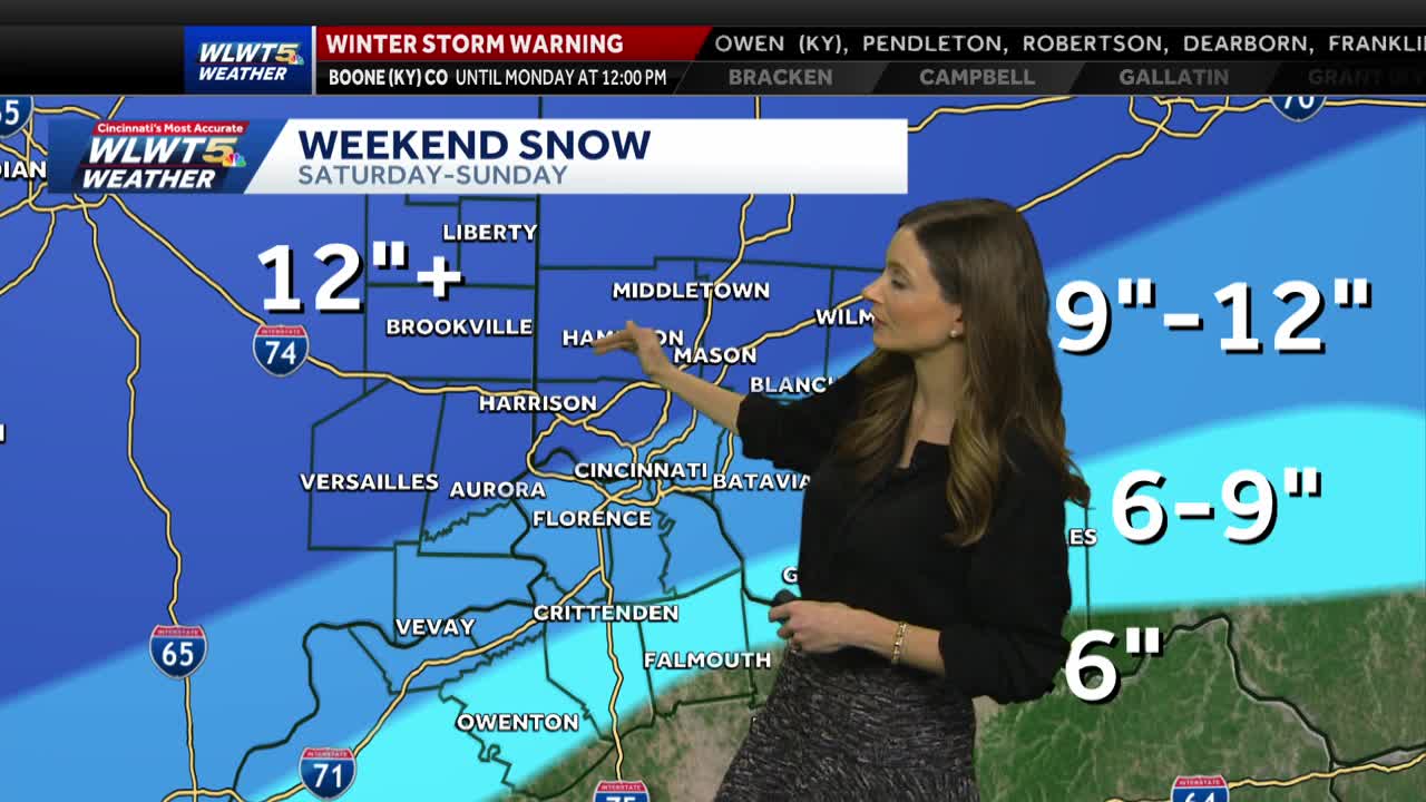 Tracking major winter storm as it moves into Cincinnati