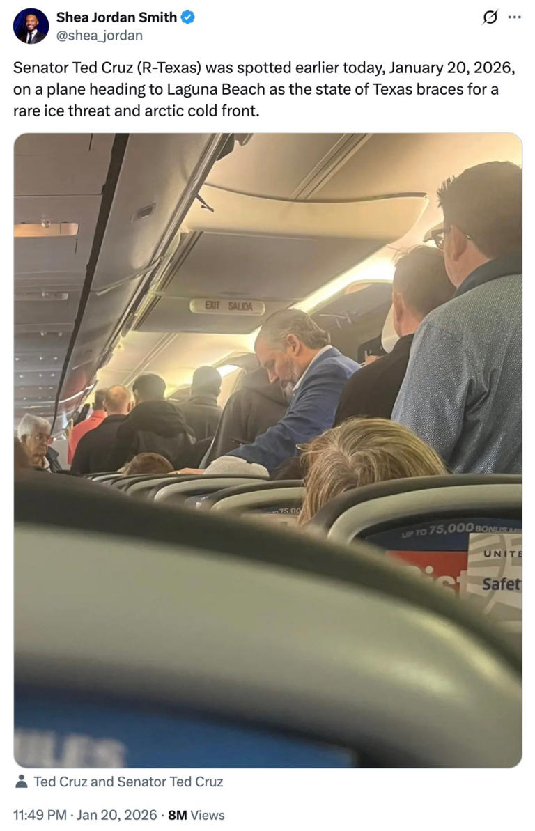 Sen. Ted Cruz has snarky response after facing backlash for traveling ...