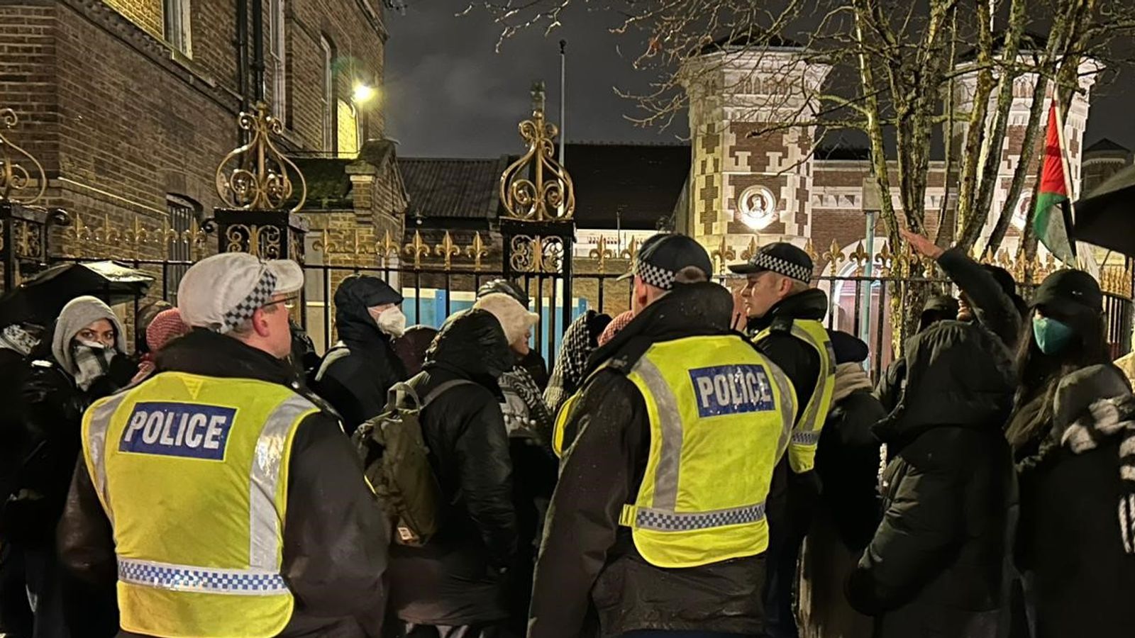 86 arrests after protesters breach prison grounds holding Palestine ...