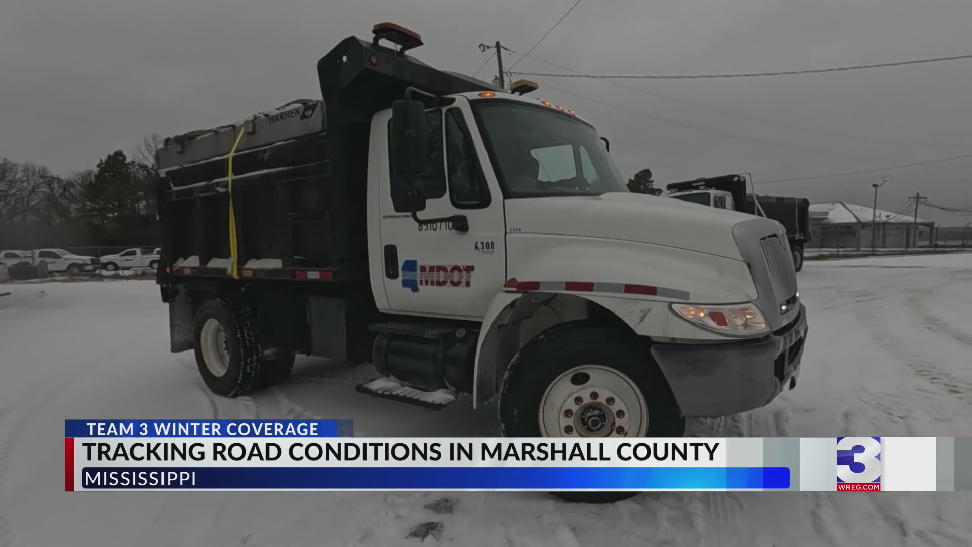 Tracking road conditions in Marshall County