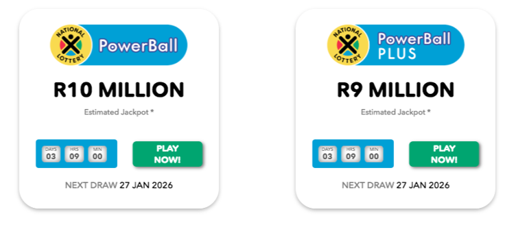 R19 million up for grabs: PowerBall and PowerBall Plus on Tuesday 27 ...