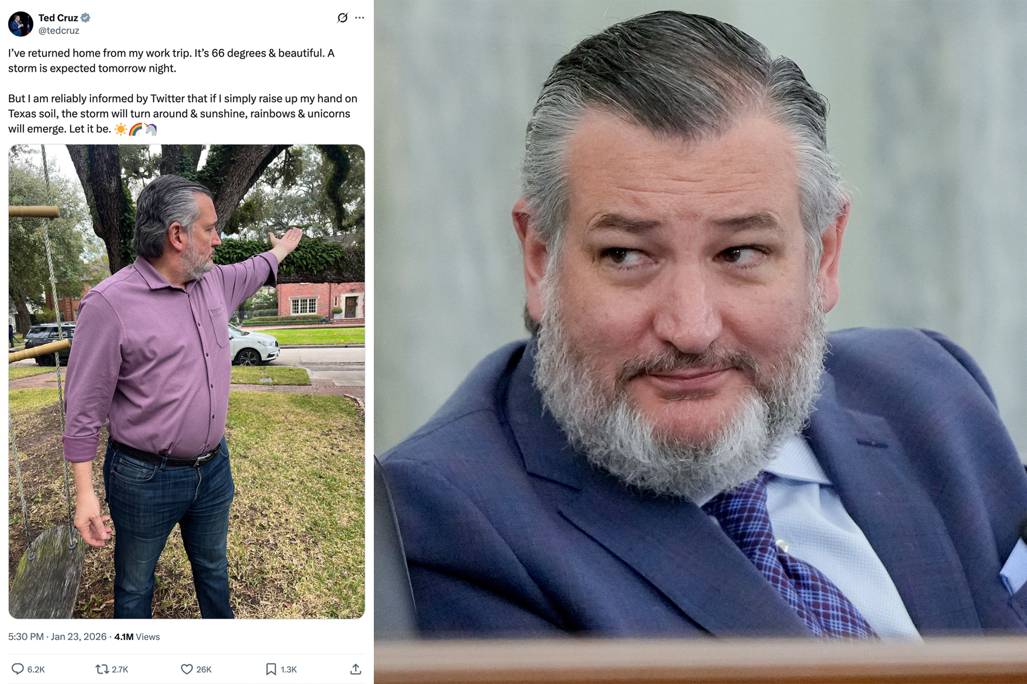 Sen. Ted Cruz has snarky response after facing backlash for traveling ...