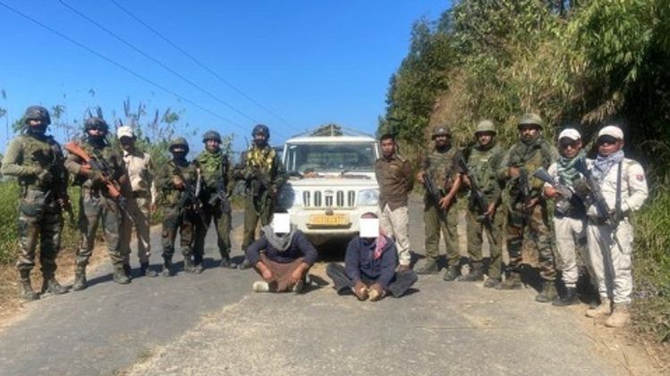Security forces arrest two, seize explosives in Manipur