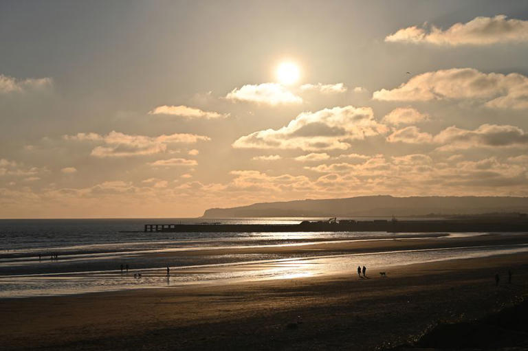 Beautiful golden beach on Kent border named among best for winter walks