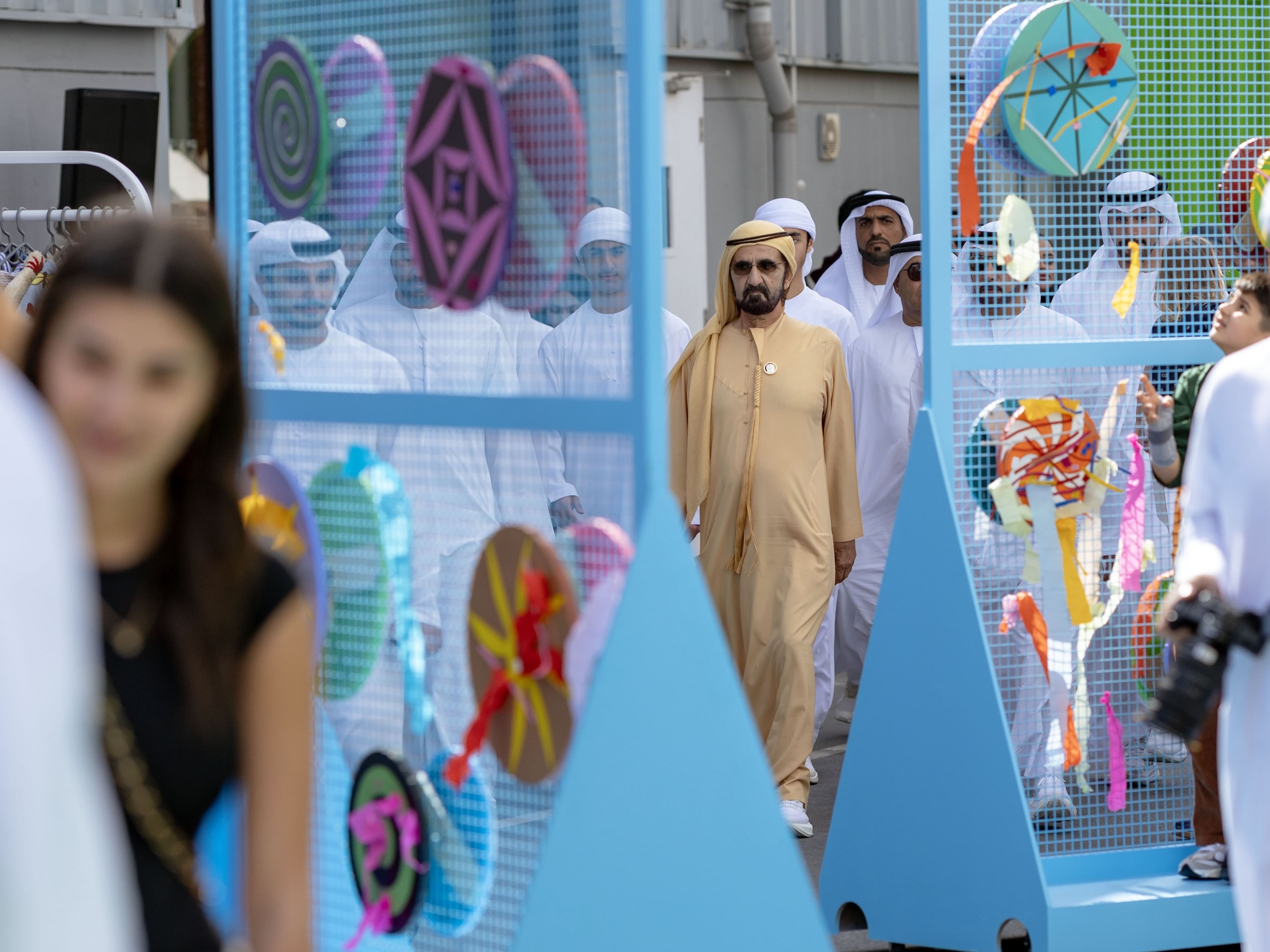 Sheikh Mohammed bin Rashid visits Quoz Arts Fest at Alserkal Avenue