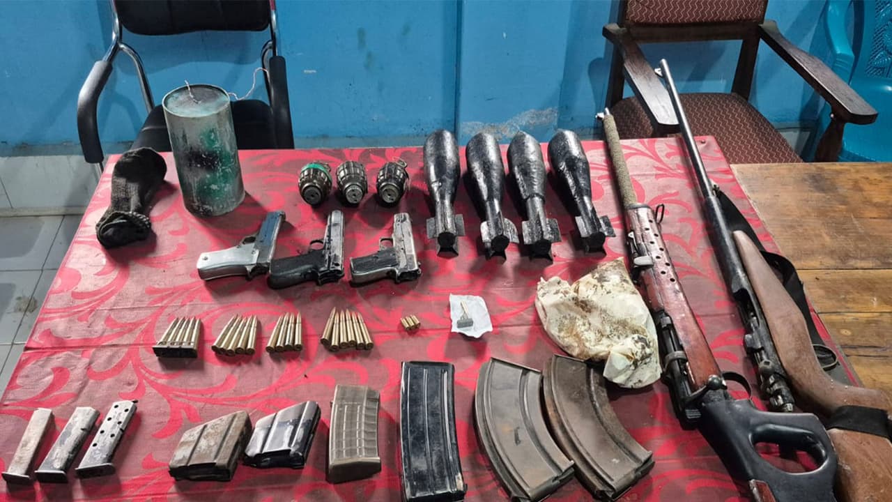 Manipur: Major arms, RPGs recovered in Churachandpur ahead of R-Day
