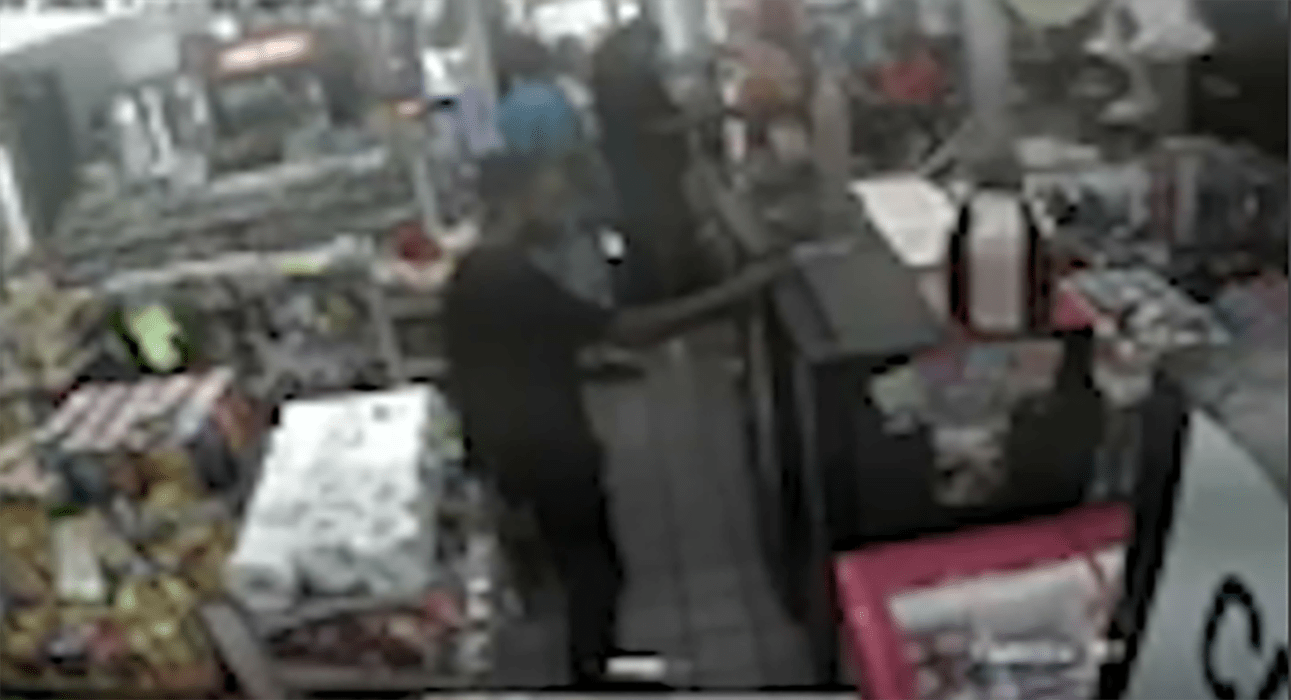 Video shows alleged thief at gas station before leading deputies on I ...