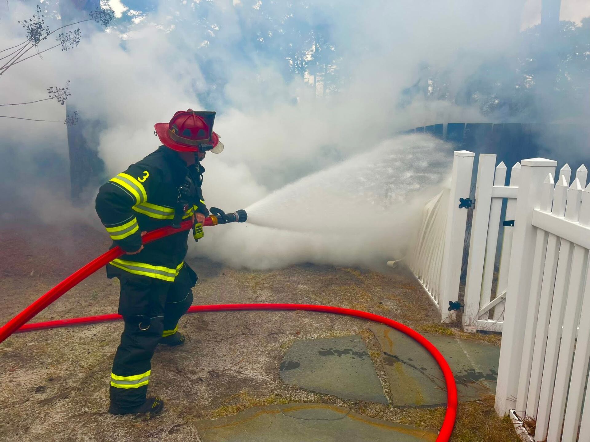 Unattended burn barrel sparks fast moving fire in Southport