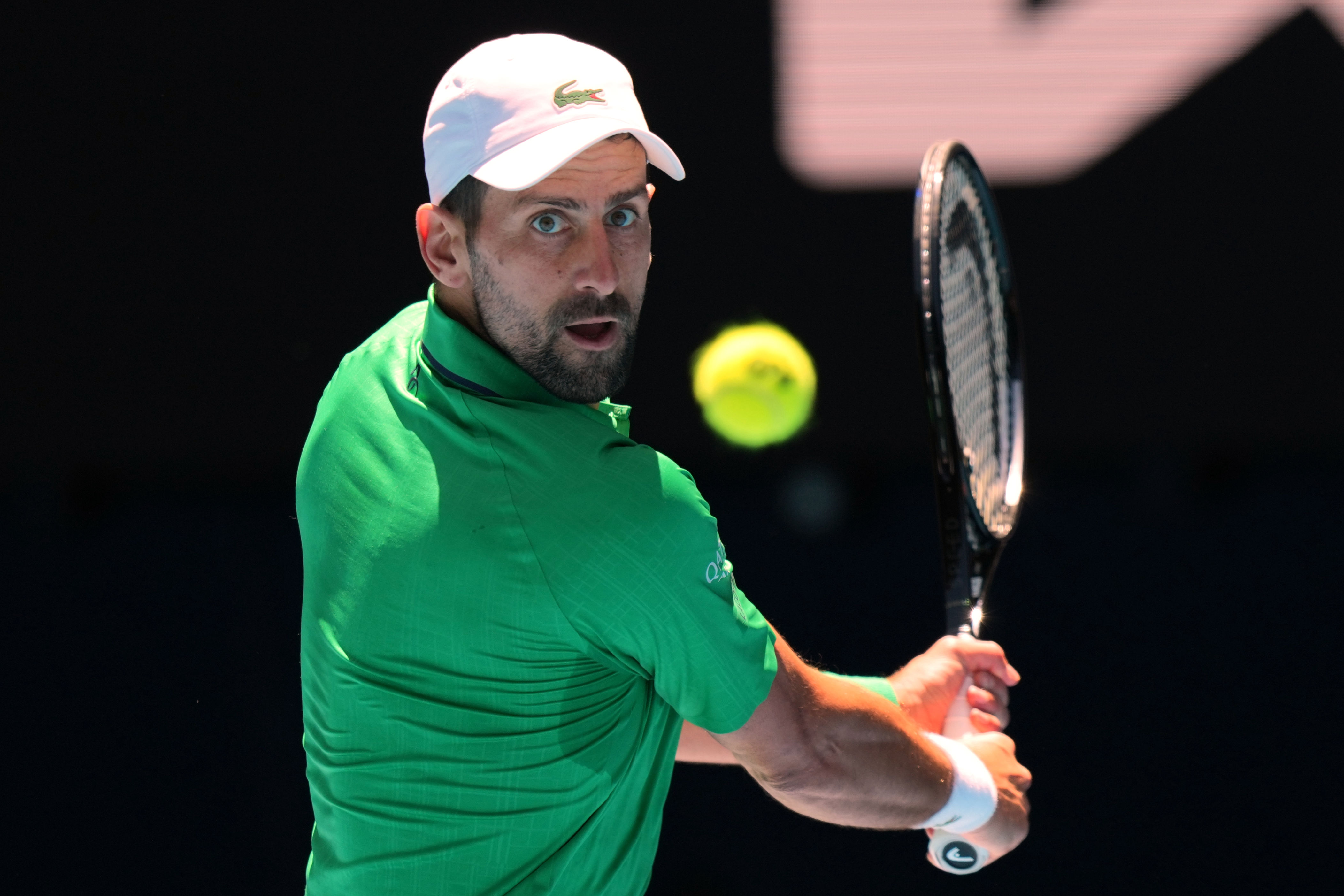 Australian Open: Novak Djokovic apologizes after nearly hitting ball ...