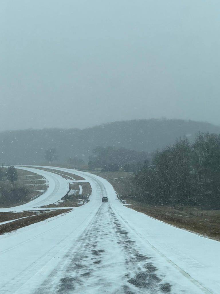 Look: Winter storm brings snow, ice across the South