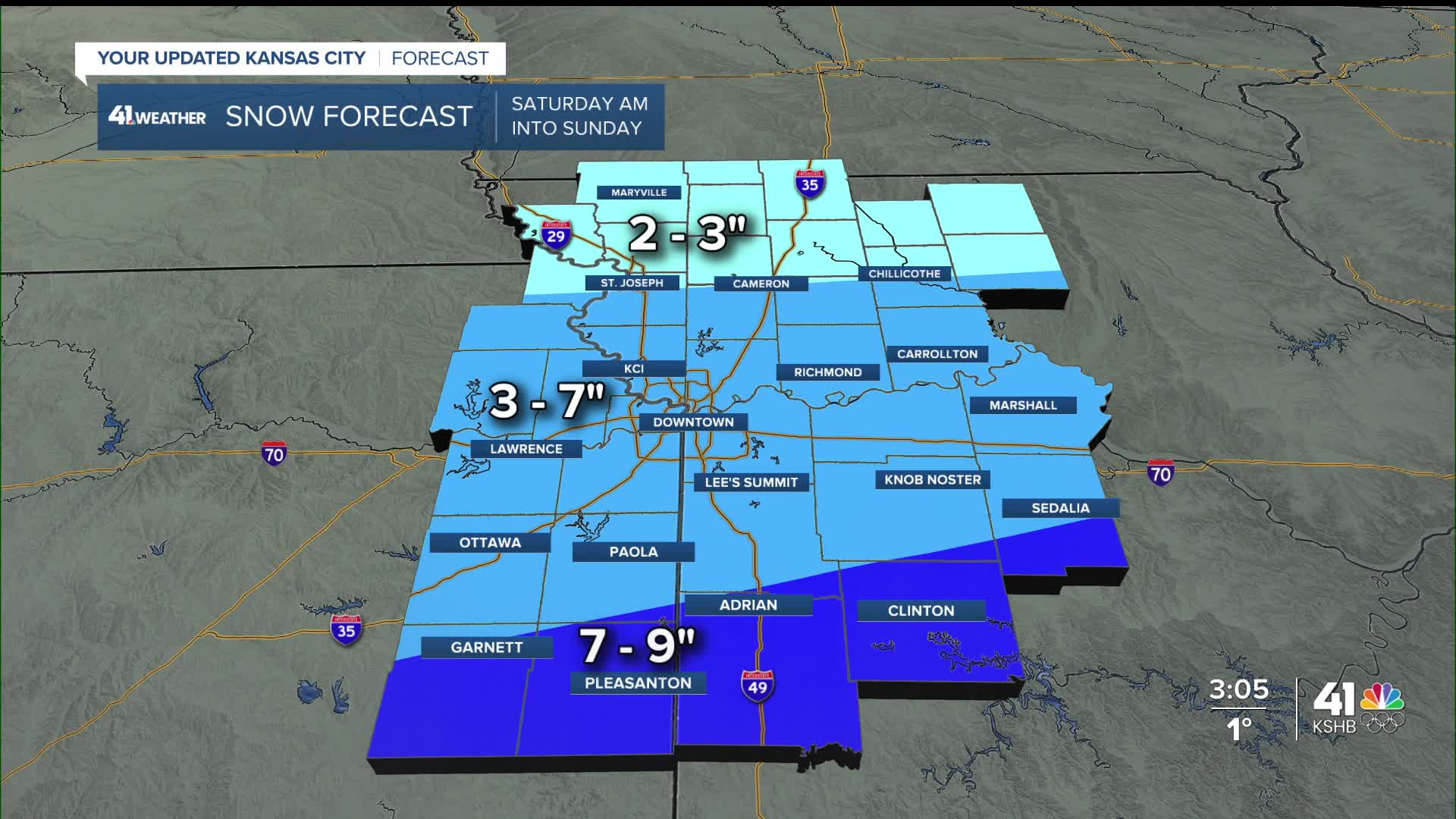 Watch | Winter storm update at 3 p.m. Saturday