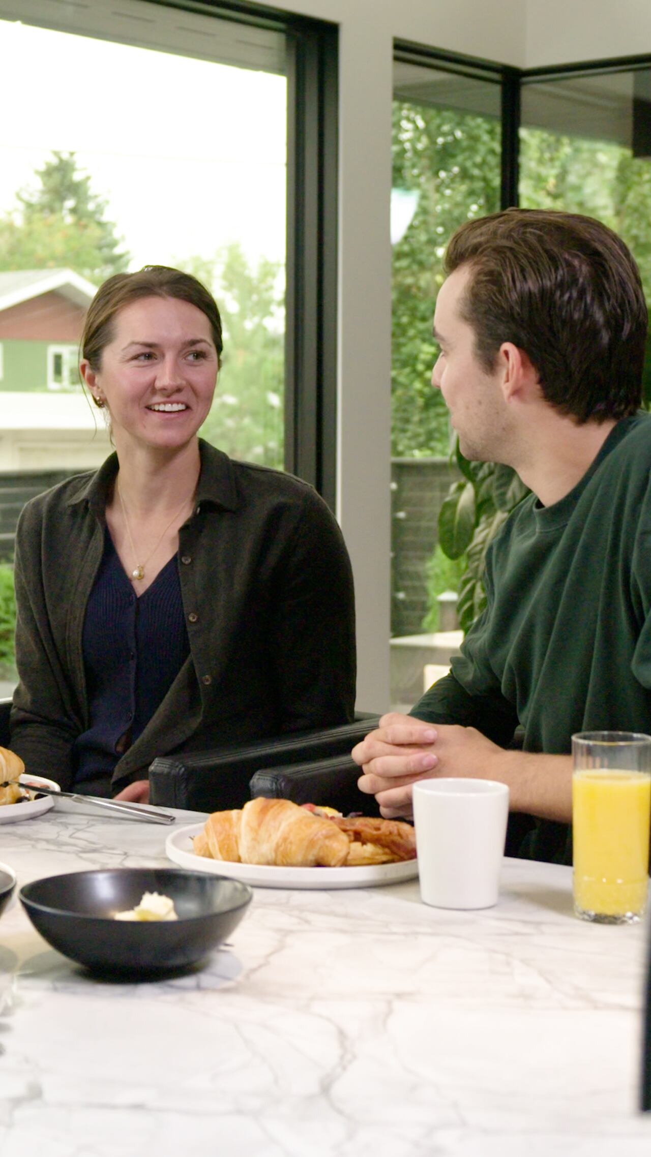 Canada's Isabelle and Jake Weidemann’s chaotic breakfast breakdown