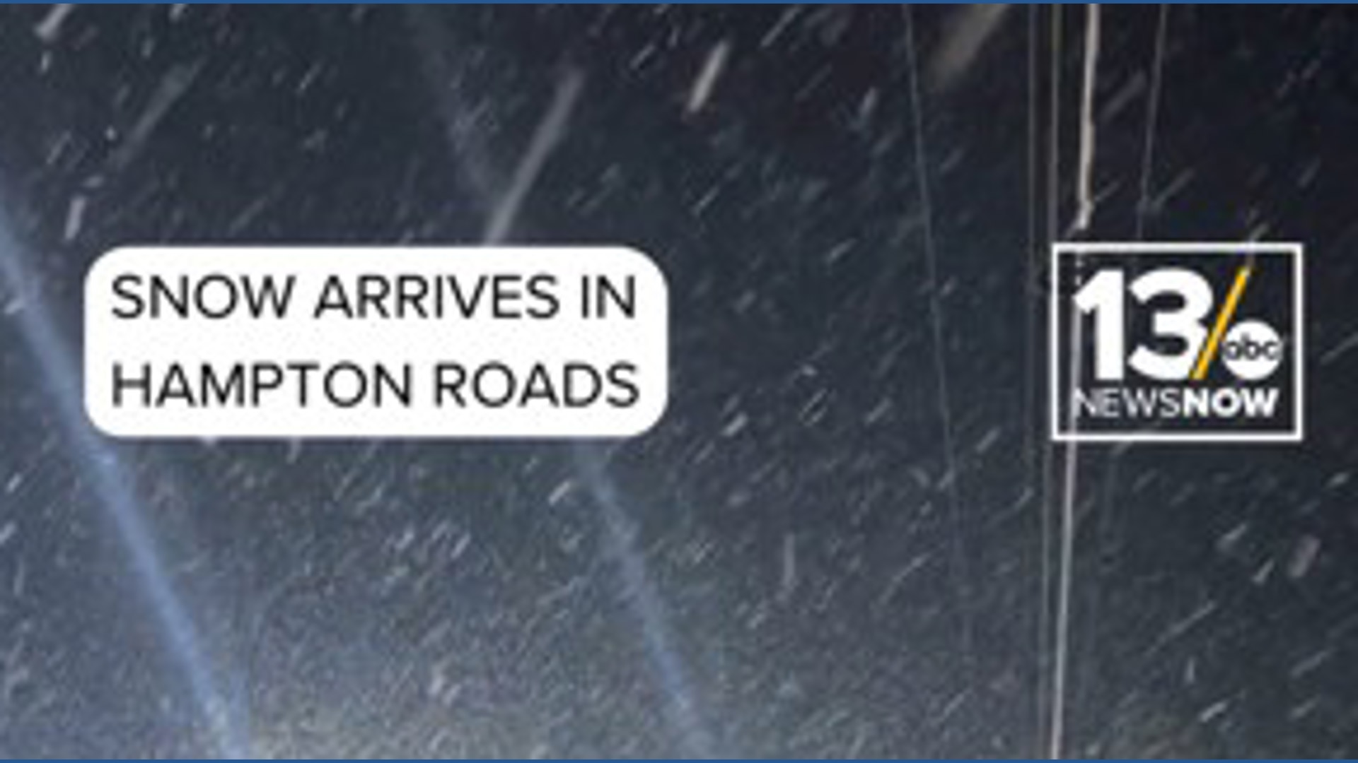 Snow arrives in Hampton Roads