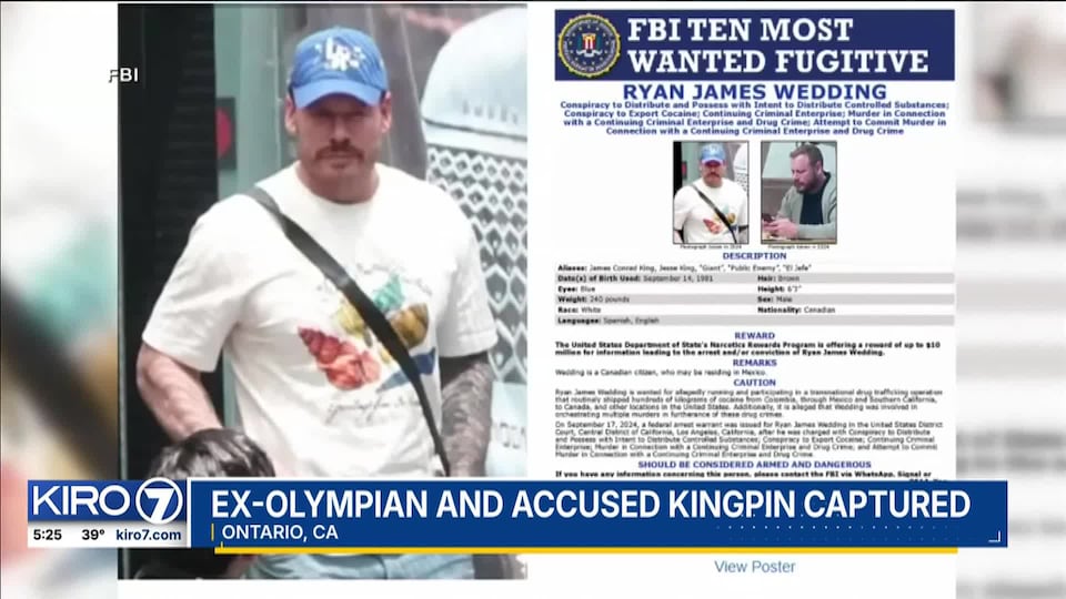 Video: FBI catches ex-Olympian accused of drug trafficking