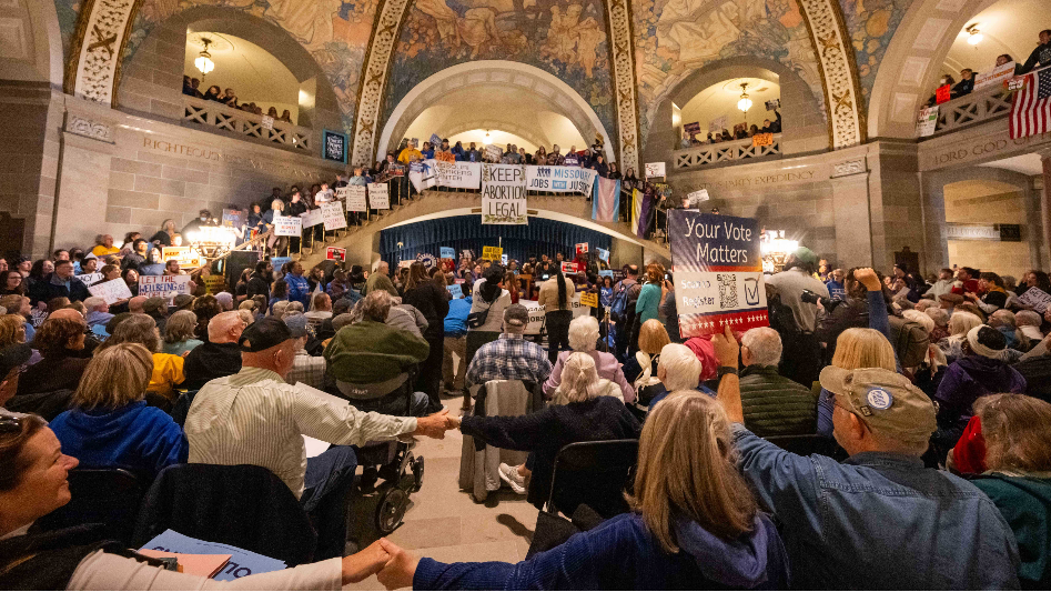 Protesters flood Missouri Capitol, decrying legislature's recent votes