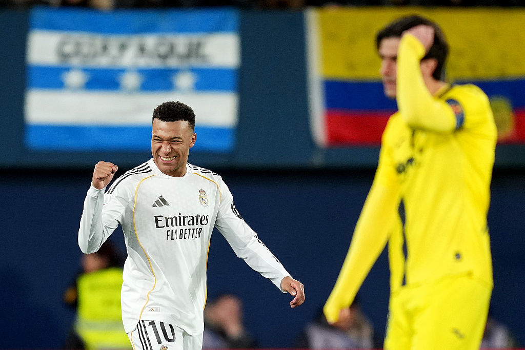 Mbappe’s brace at Villarreal sends Real Madrid to top of La Liga