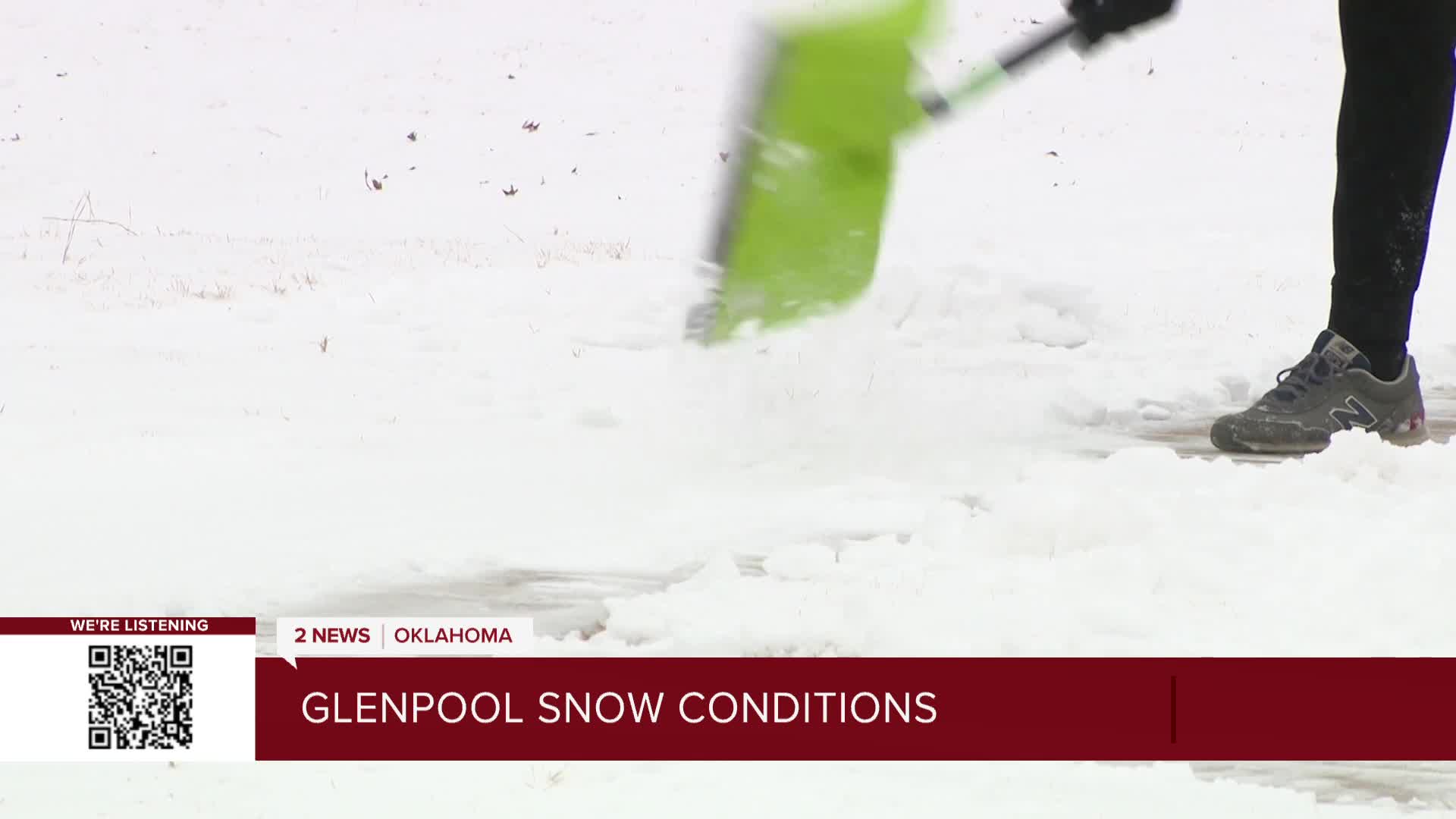 Snow conditions in Glenpool