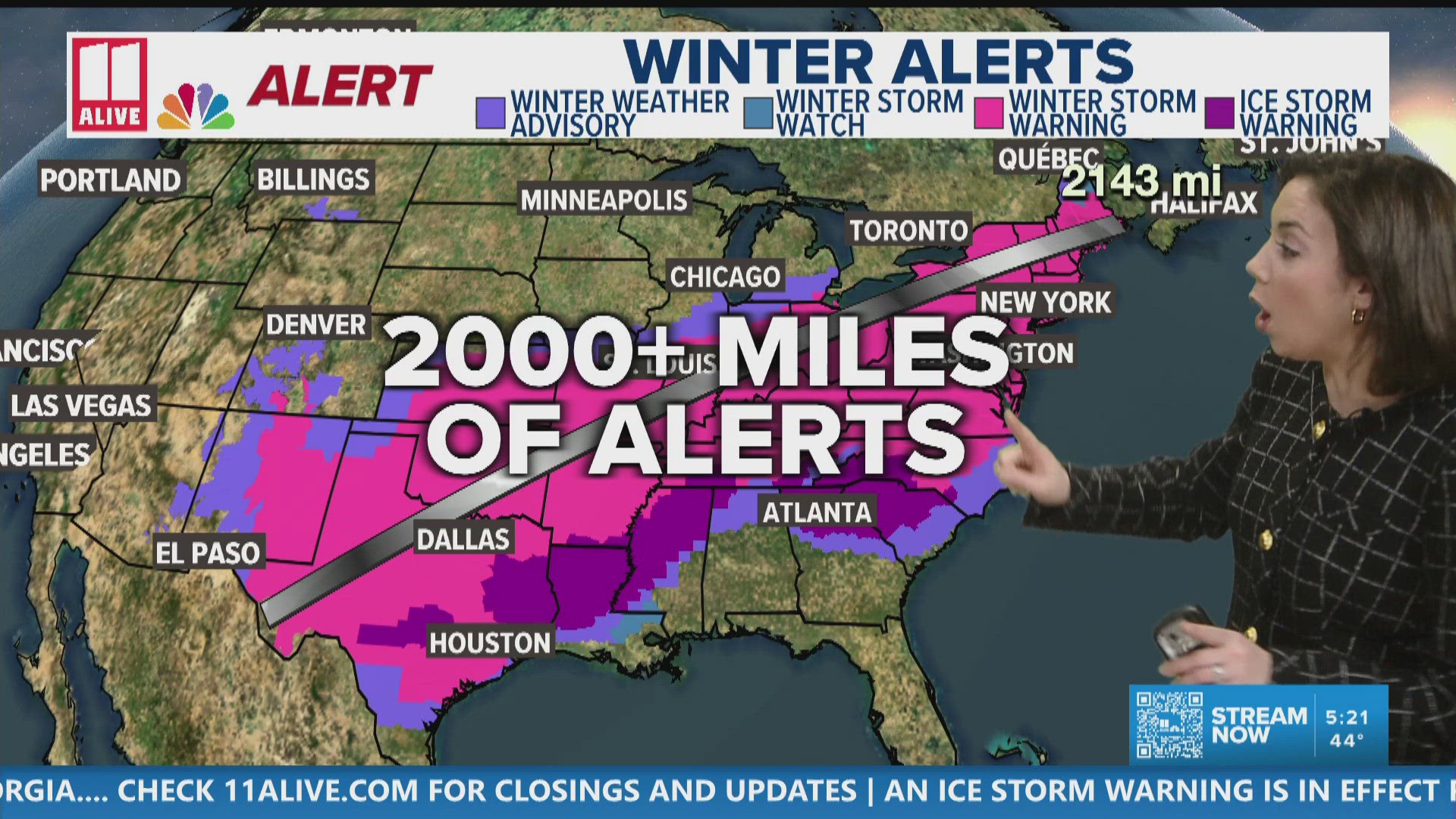 Winter storm update | Tracking winter weather entering north Georgia