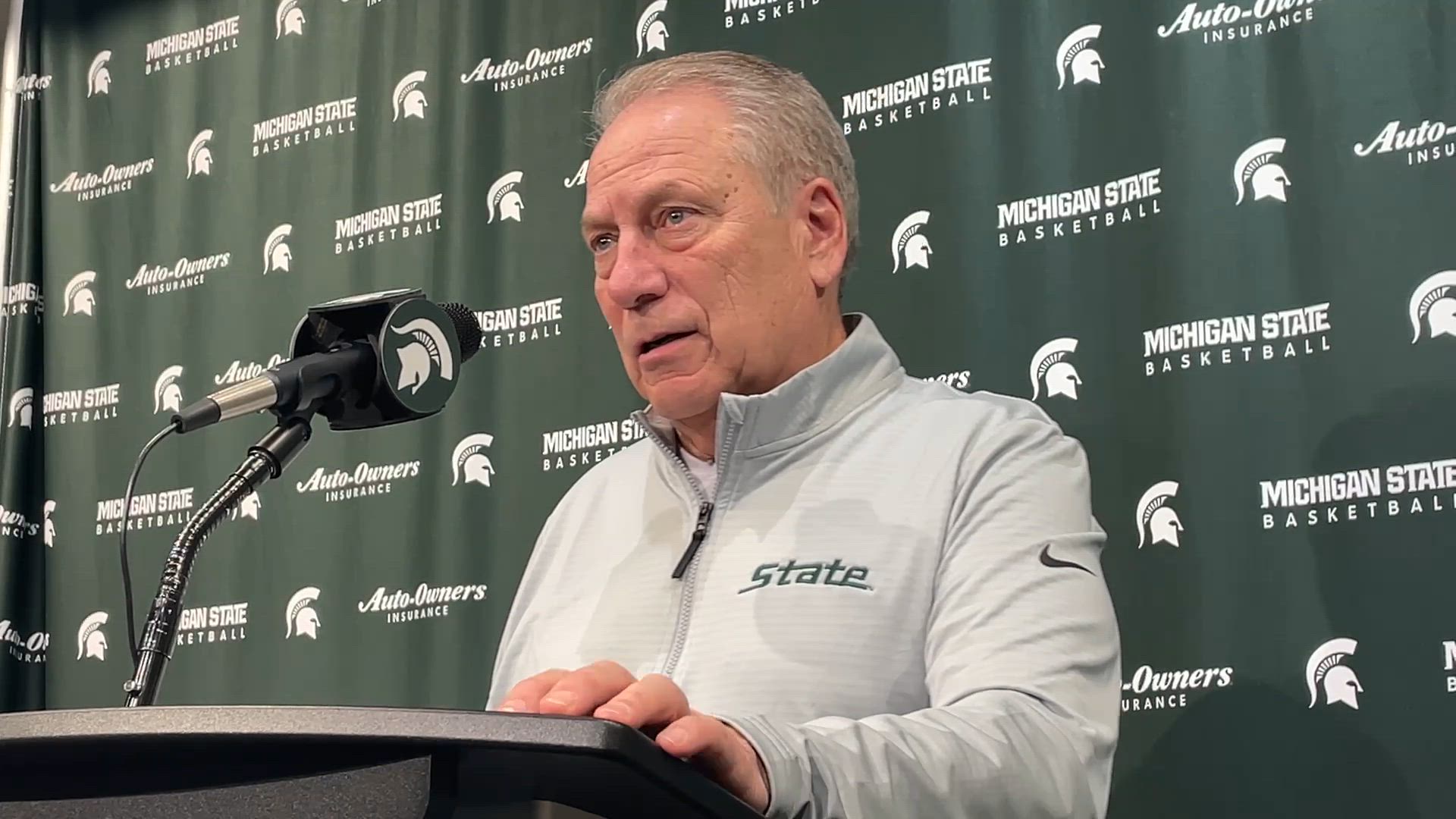 Michigan State Spartans head coach Tom Izzo on being proud of his guys ...