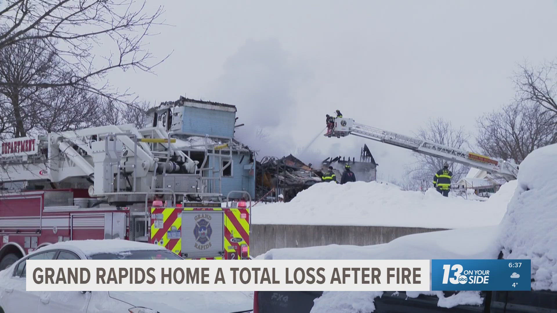 Grand Rapids home total loss after large fire