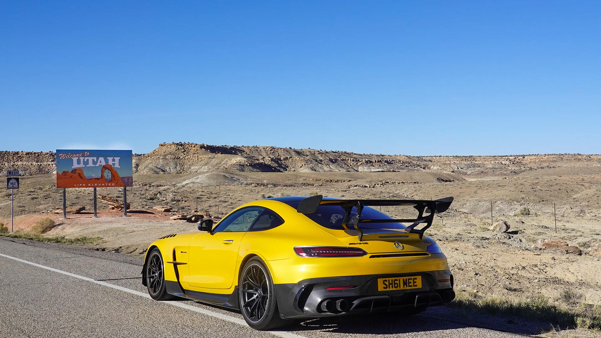Long drive to Utah in AMG GT Black Series