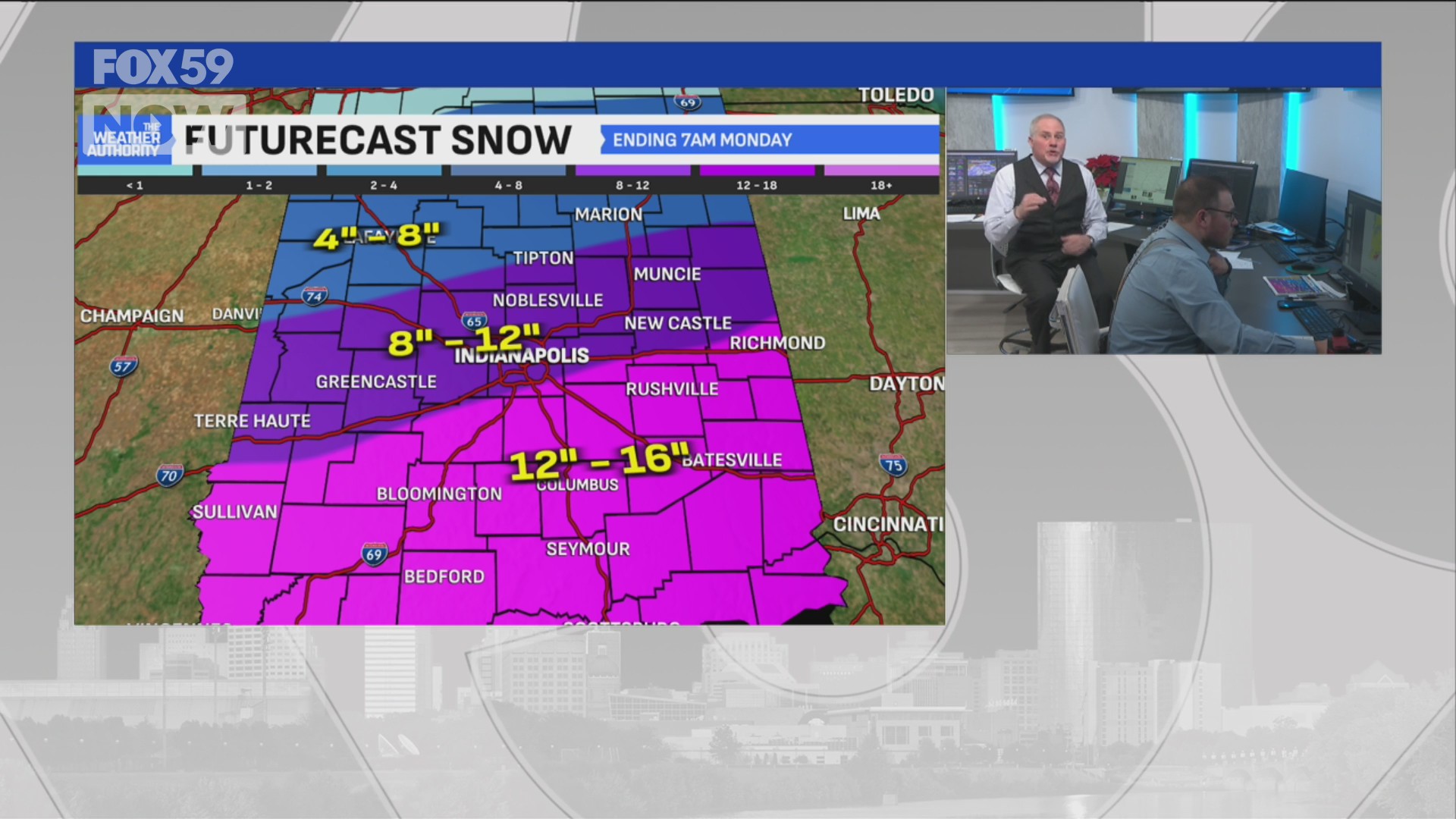 Live weather coverage and radar with Brian Wilkes - Jan. 24 winter storm