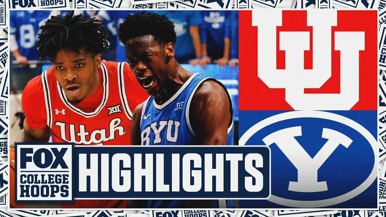 Utah Utes vs. No. 13 BYU Cougars highlights 🏀 FOX College Hoops