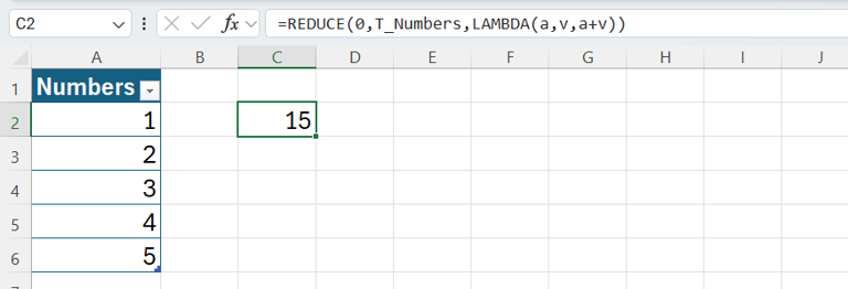 How to use the REDUCE function in Microsoft Excel