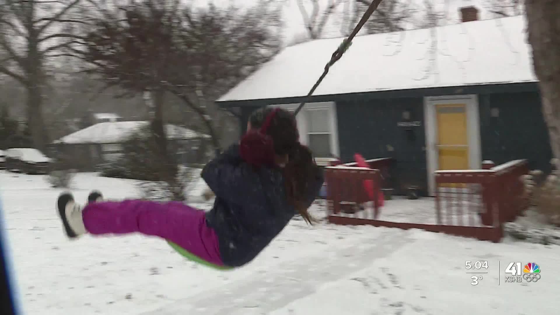 A snow day looks different for Mission residents