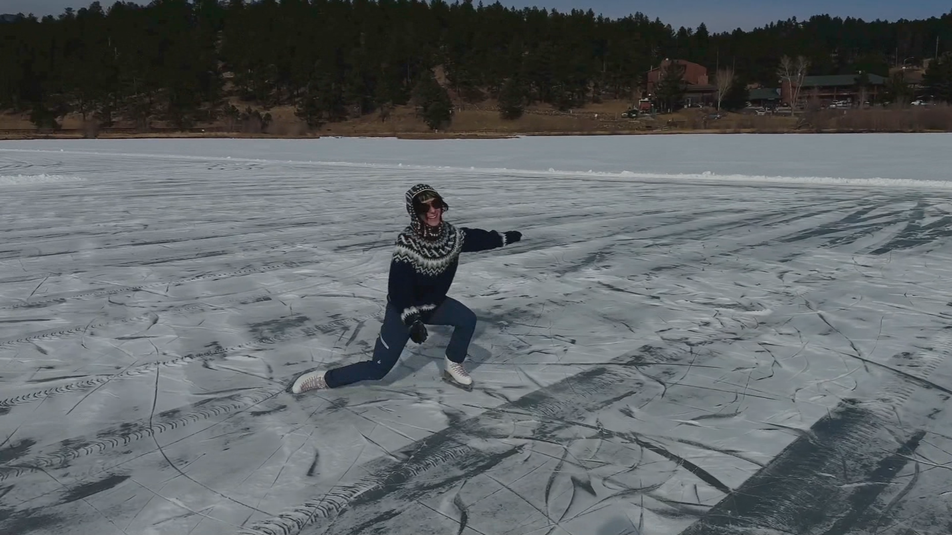 Skaters flock to popular lake west of Denver metro area as ice skating ...