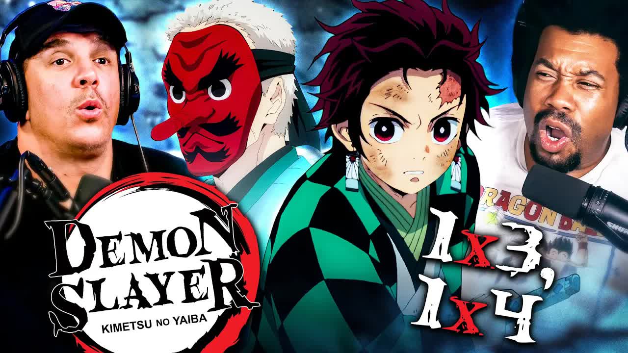 Demon Slayer reaction! | 1x03 & 1x04 dub | First time watching!
