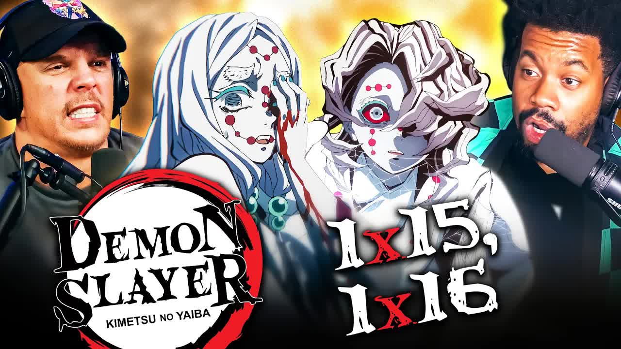 Demon Slayer reaction | 1x15 & 1x16 dub | First time watching