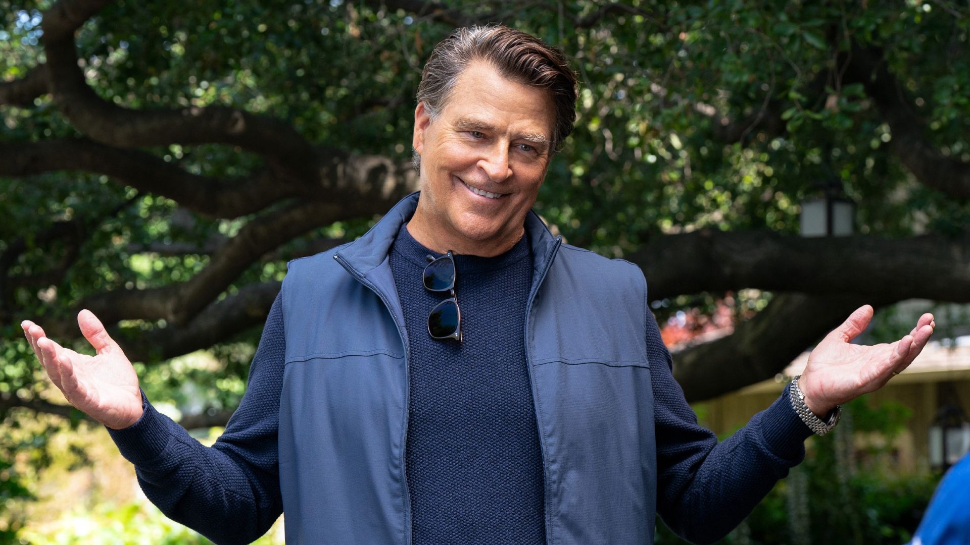 Shrinking’s Ted McGinley name-drops the 44-year-old cult-classic comedy ...
