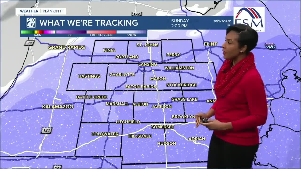 A winter storm to bring several more inches of snow Sunday