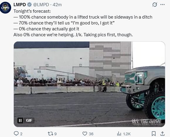 LMPD’s social media team has jokes for Winter Storm 2026