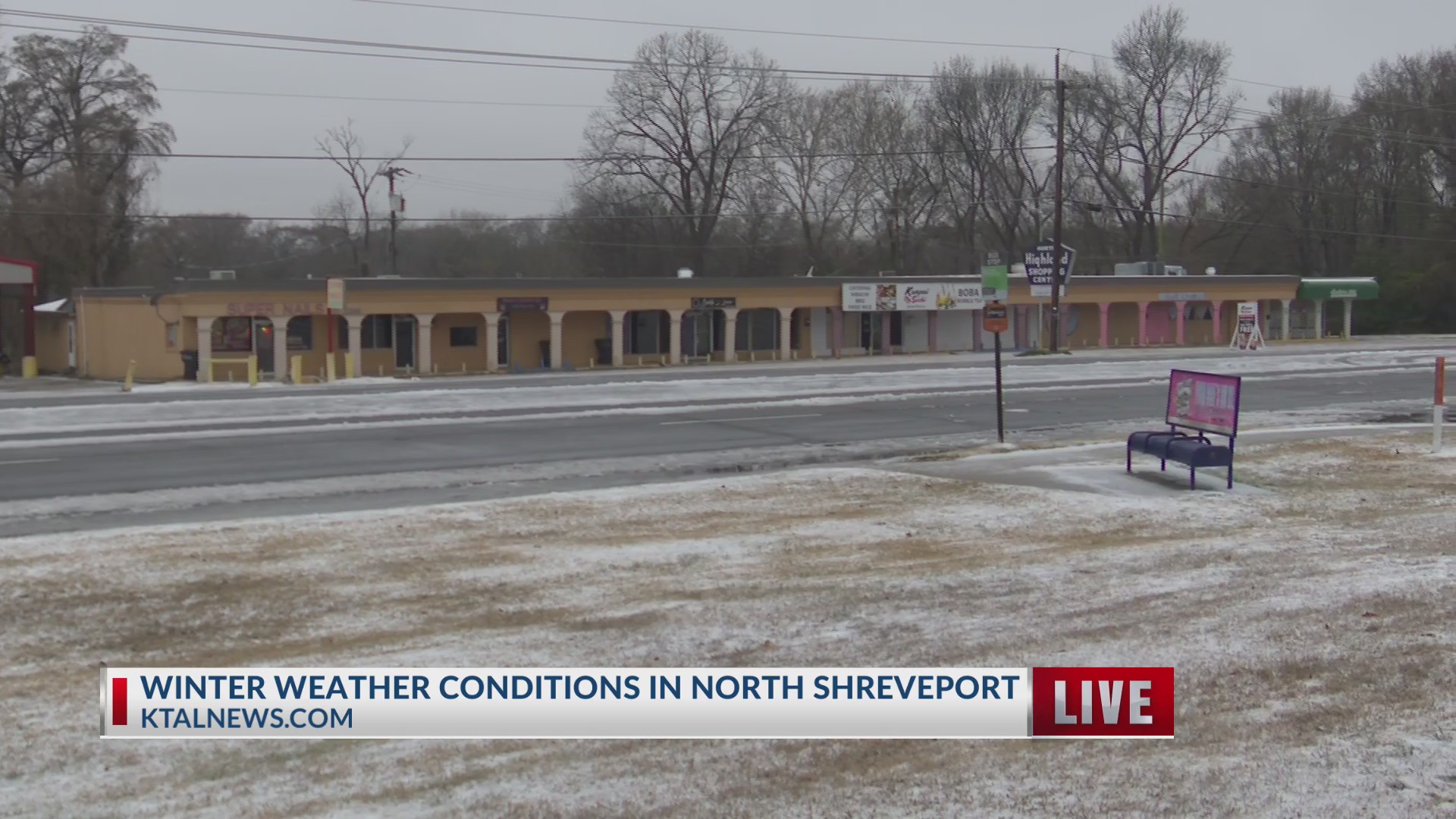 North Shreveport is like a ghost town as sun sets on day 1 of freezing rain