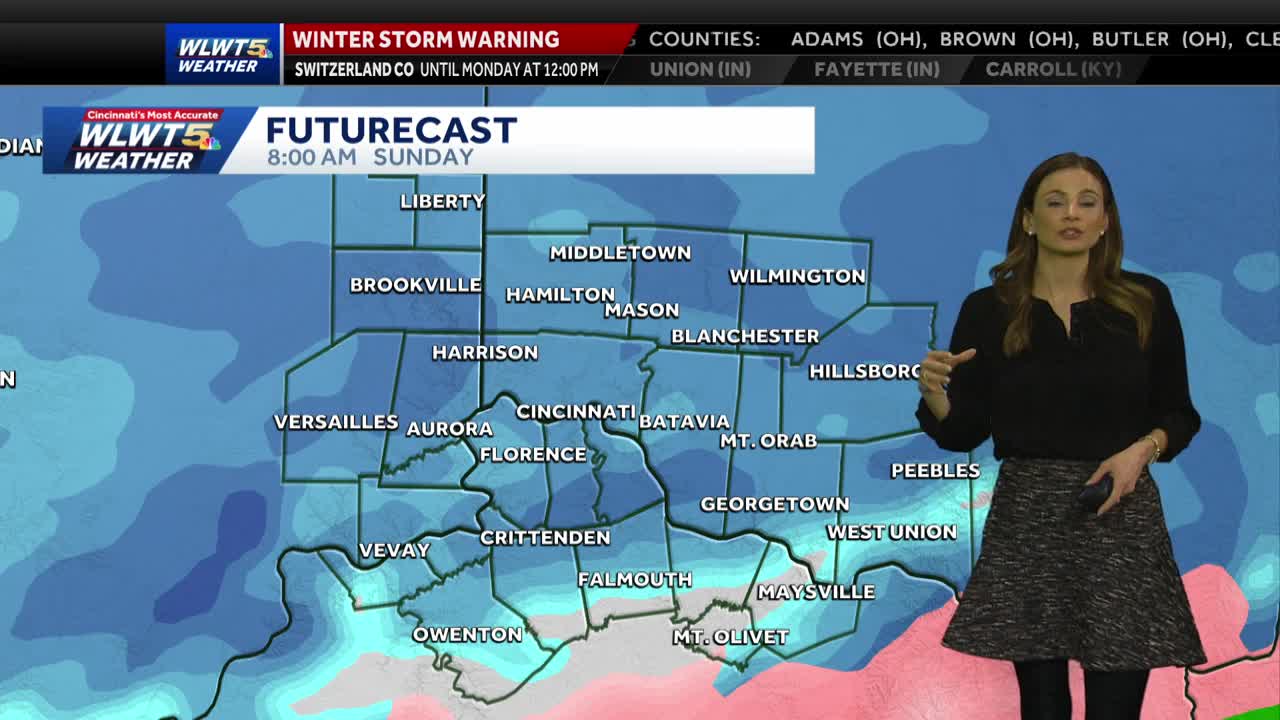 Heavy snow to move in Sunday, 12+ inches possible