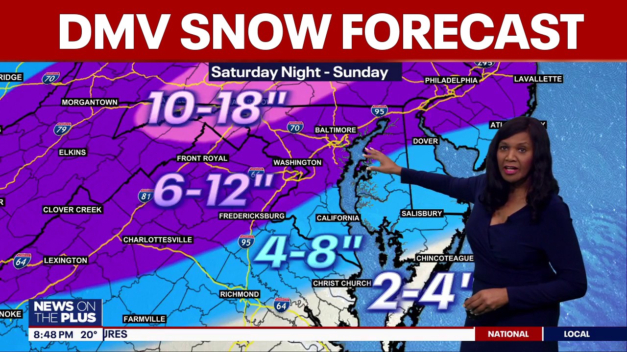 DMV snow forecast: Winter storm targeting DC region