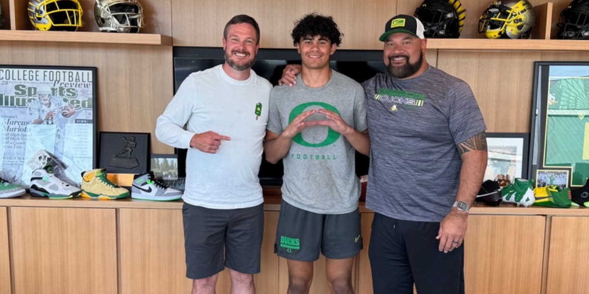 Oregon lands commitment from 2027 Rivals300 ATH Sam Ngata, son of Ducks ...