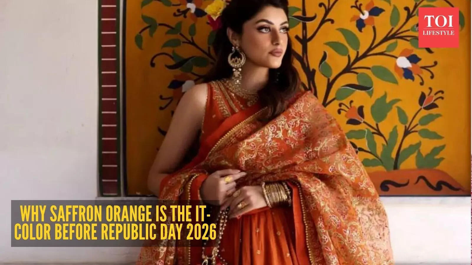 Why saffron orange is trending ahead of Republic Day 2026 in fashion?