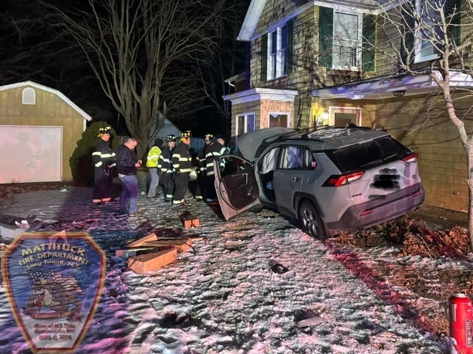 Car careens into home on North Fork: Fire Department