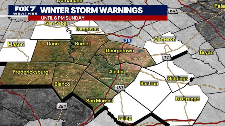 Austin weather: Ice storm warning as Arctic blast arrives