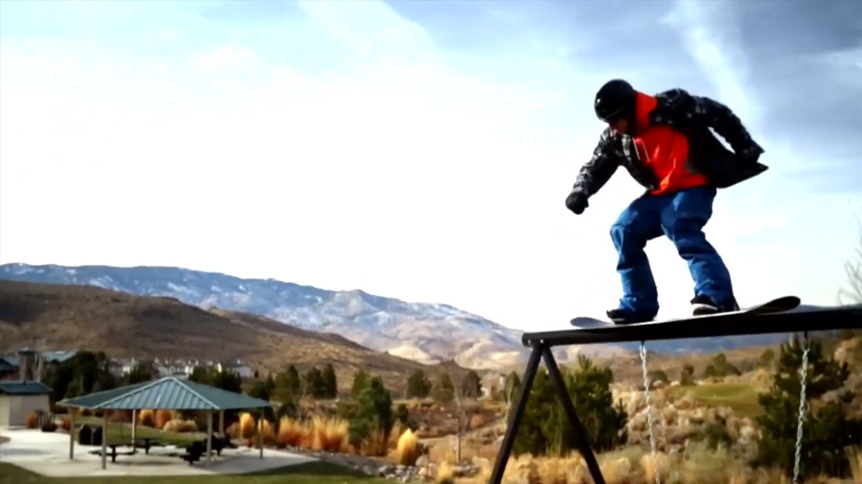 Pure snowboard park creativity
