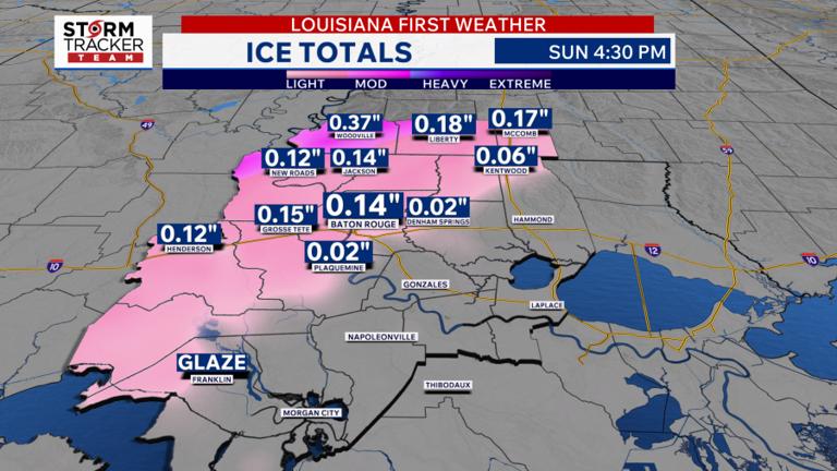 Baton Rouge weather: Freezing rain possible Sunday morning
