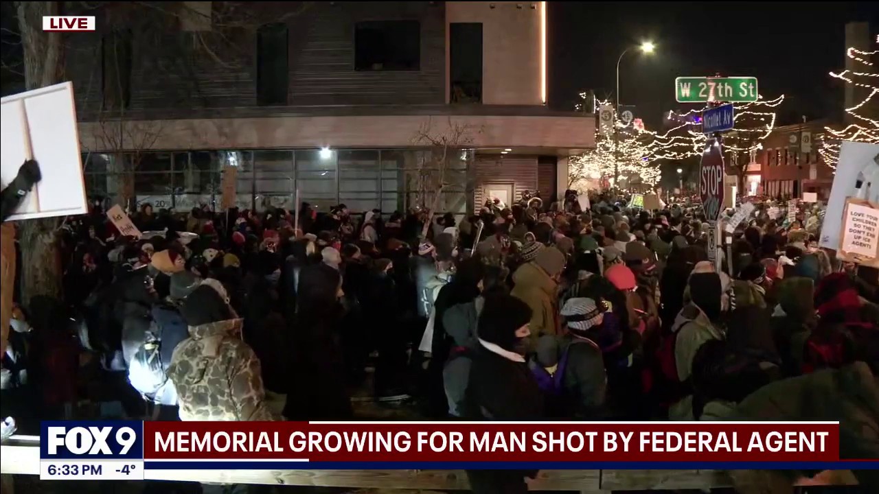 Minneapolis shooting: Peaceful protests after Alex Pretti's killing