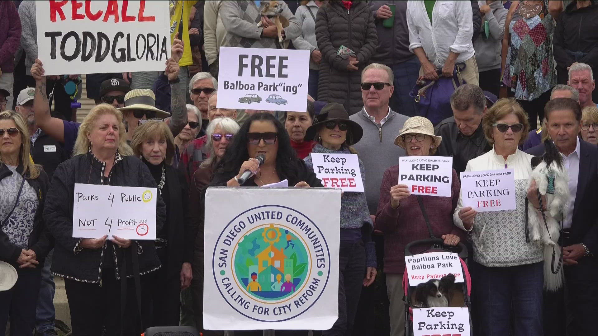 Rally grows over new parking fees at Balboa Park