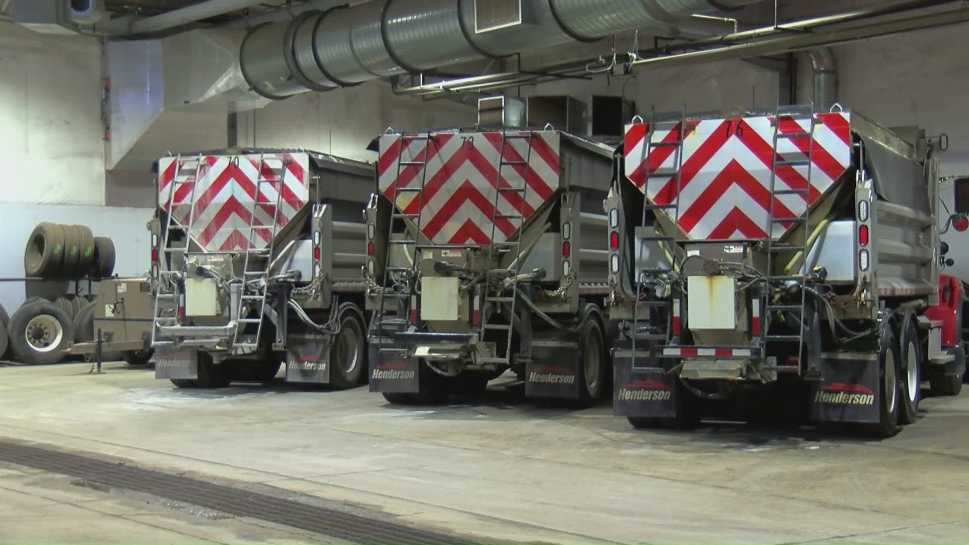 Lucas County engineers prepare trucks for winter storm