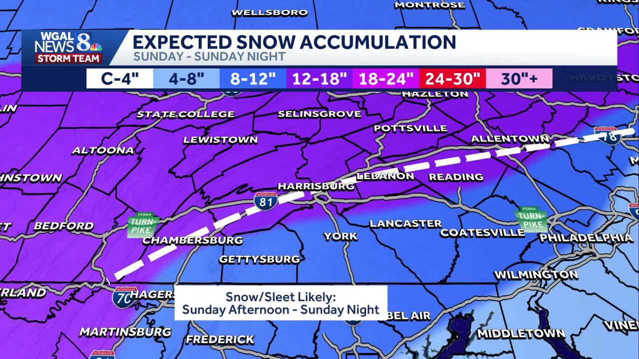 Storm timing, track | Heavy, fast-accumulating snow expected after midnight