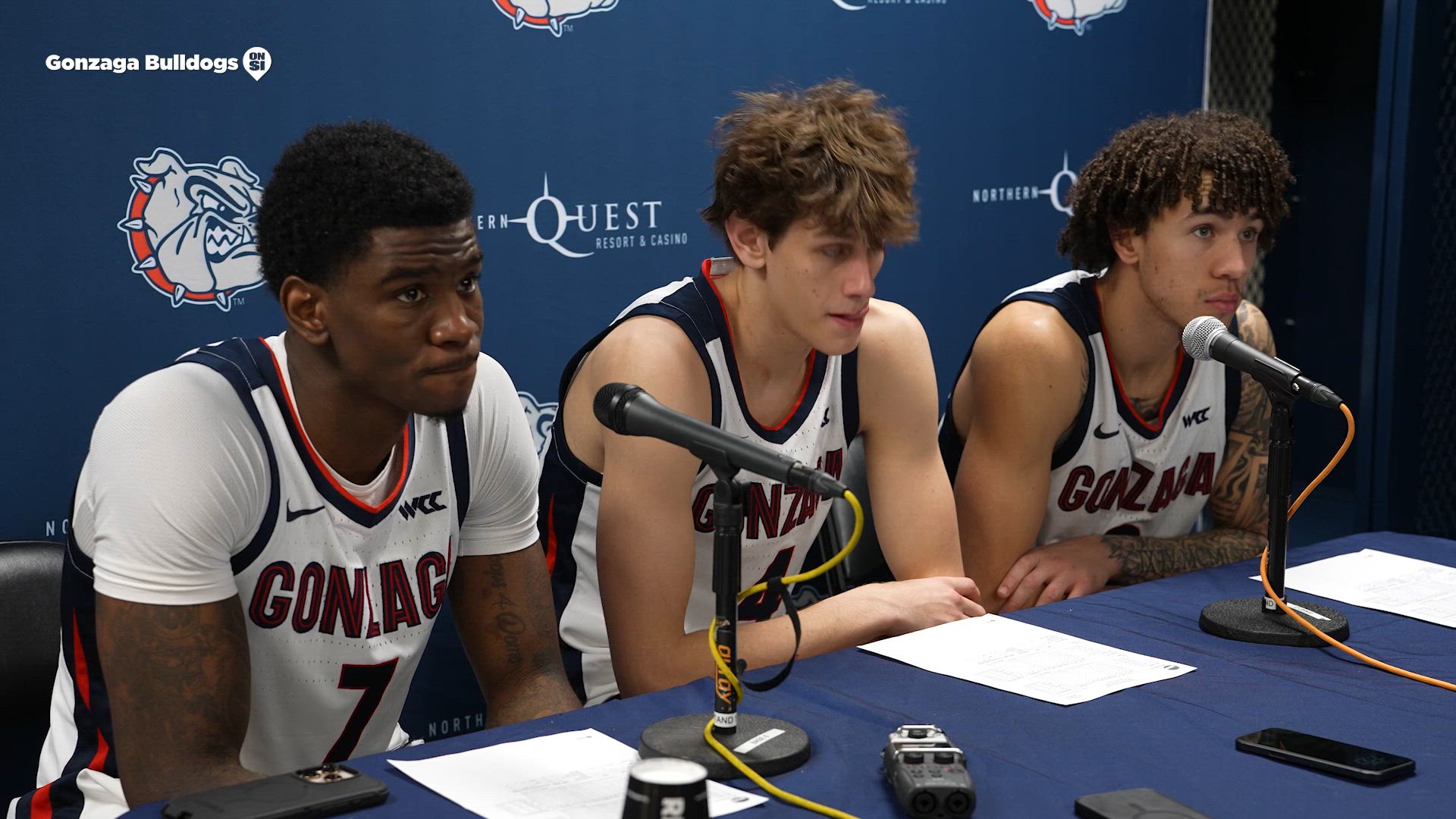 What Gonzaga's Tyon Grant-Foster, Davis Fogle, and Jalen Warley said ...